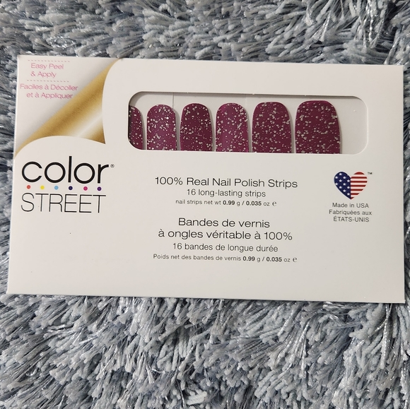 Color Street | Makeup | Color Street Deep Red Chunky Glitter Wine Down ...